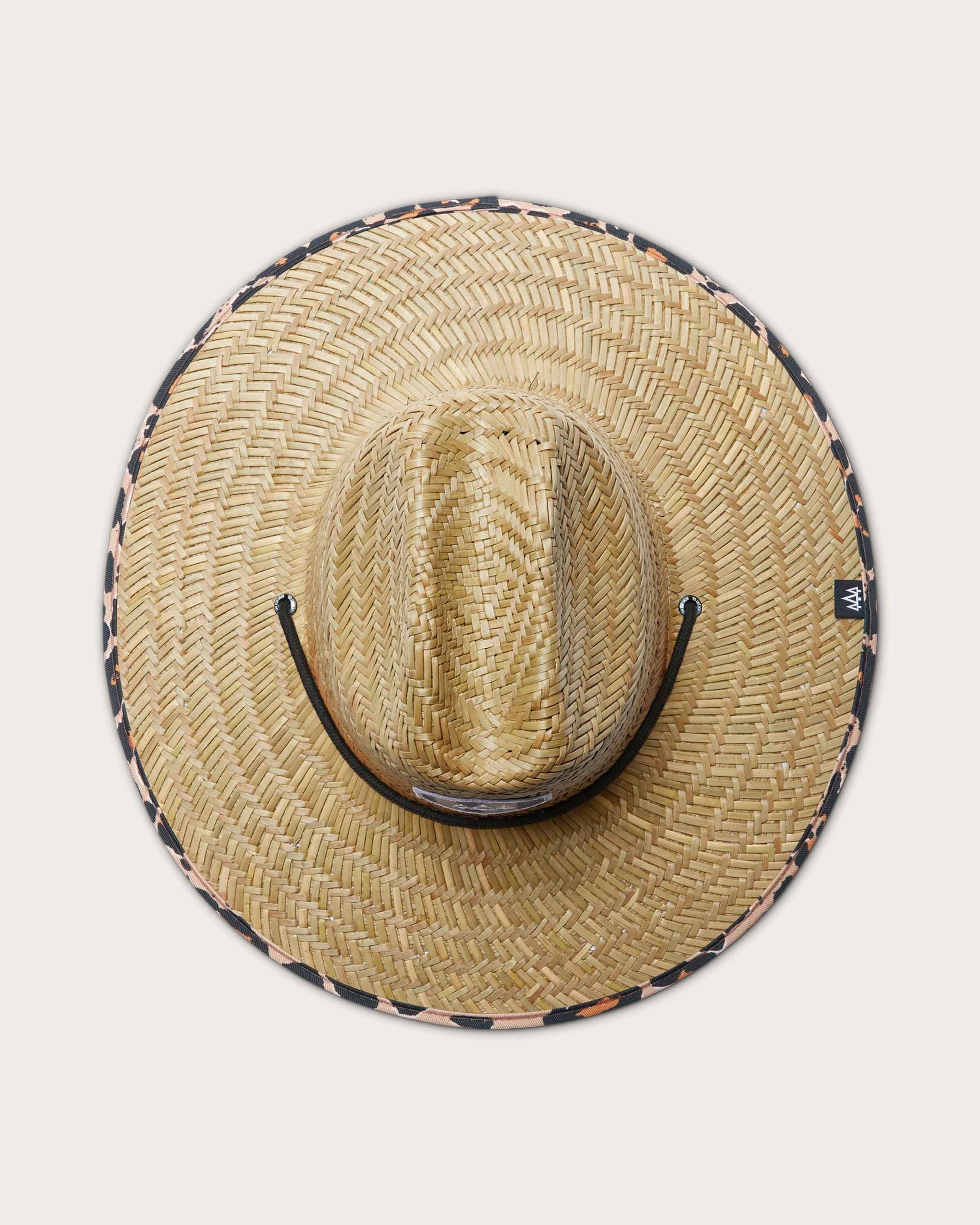 Big Cat Straw Lifeguard Hat | Leopard Print Straw Hat UPF 50+ | Hemlock ...