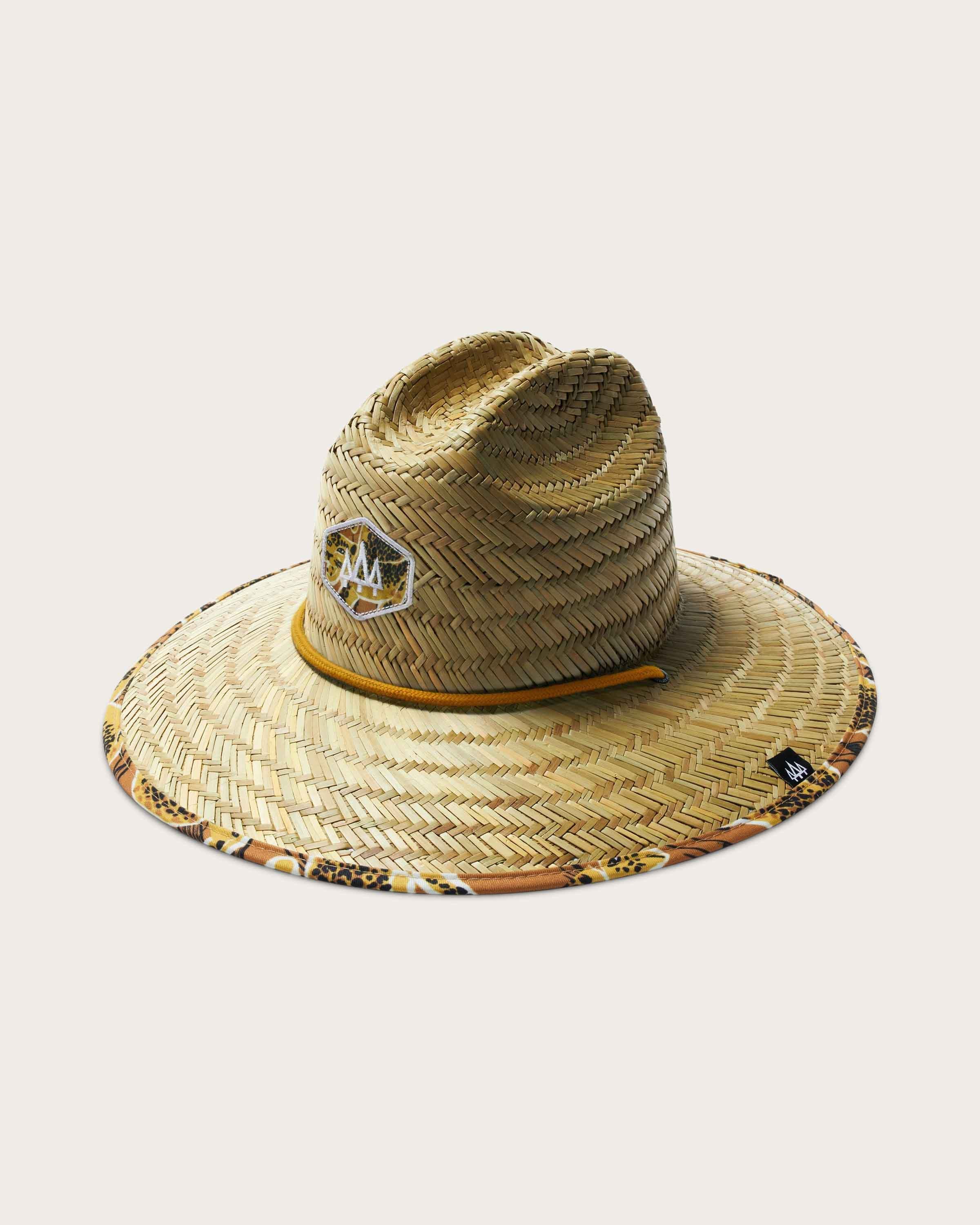 Pounce Straw Lifeguard Hat - Big Kids | Straw Hat UPF 50+ | Hemlock Hat Co.