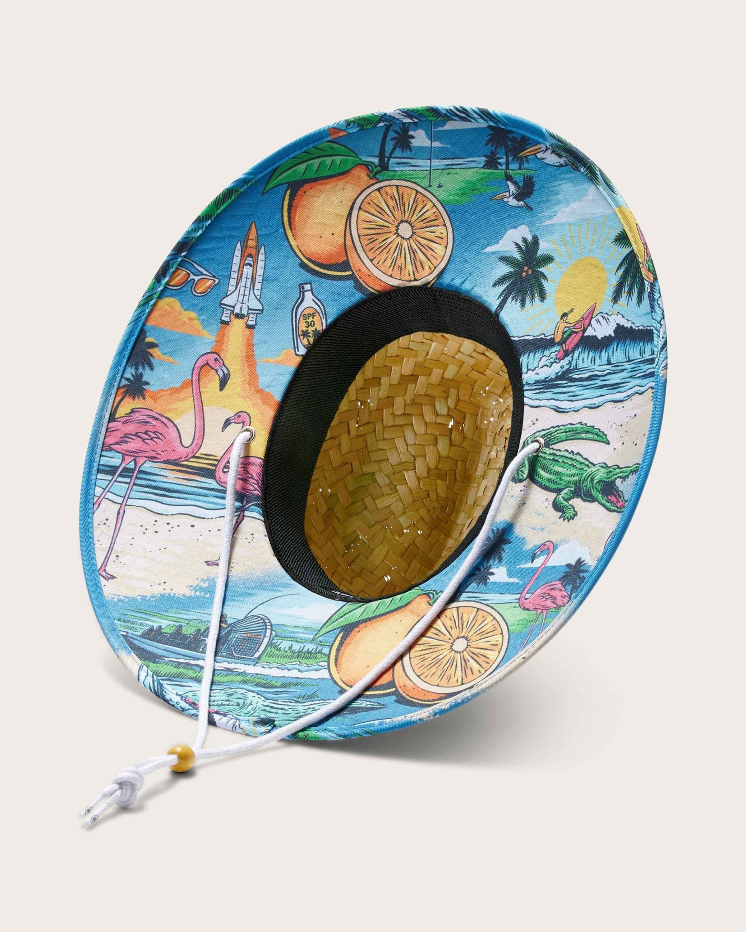 Seaside Straw Lifeguard Hat | Straw Hat UPF 50+ | Hemlock Hat Co.